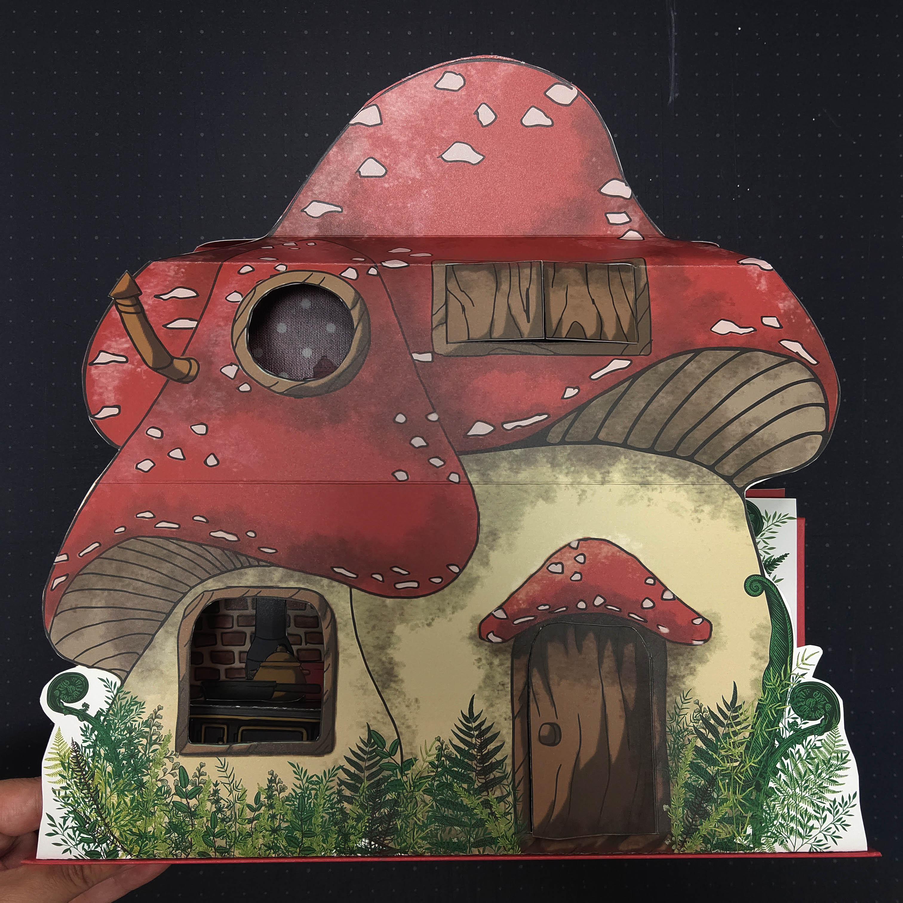 BigRedMushroom – miniature POP-UP book